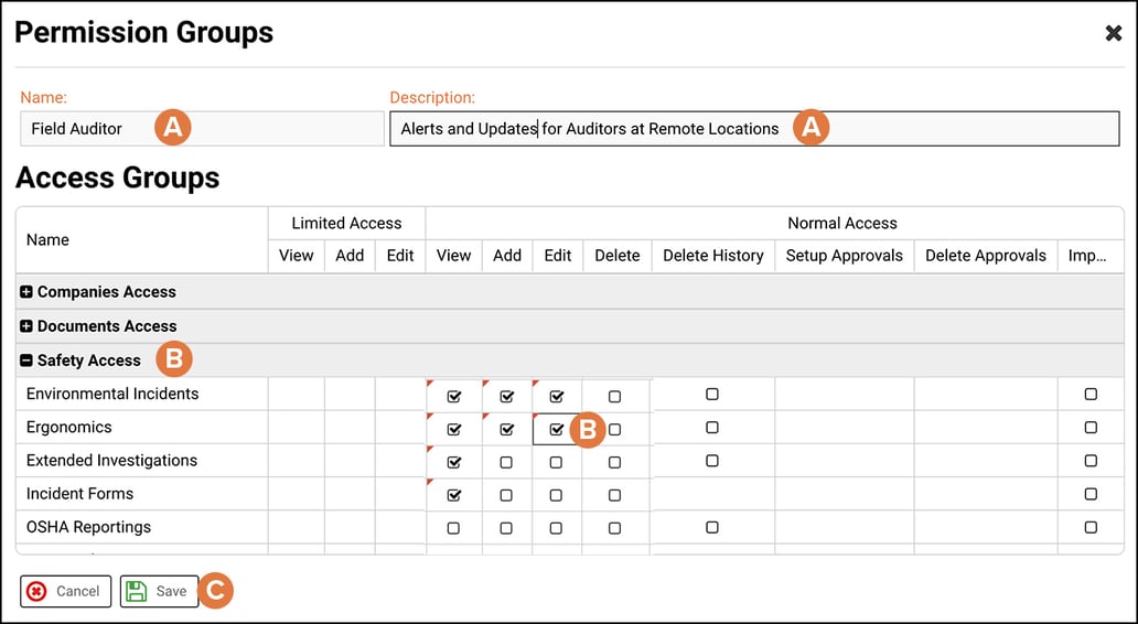 Manage Permission Groups